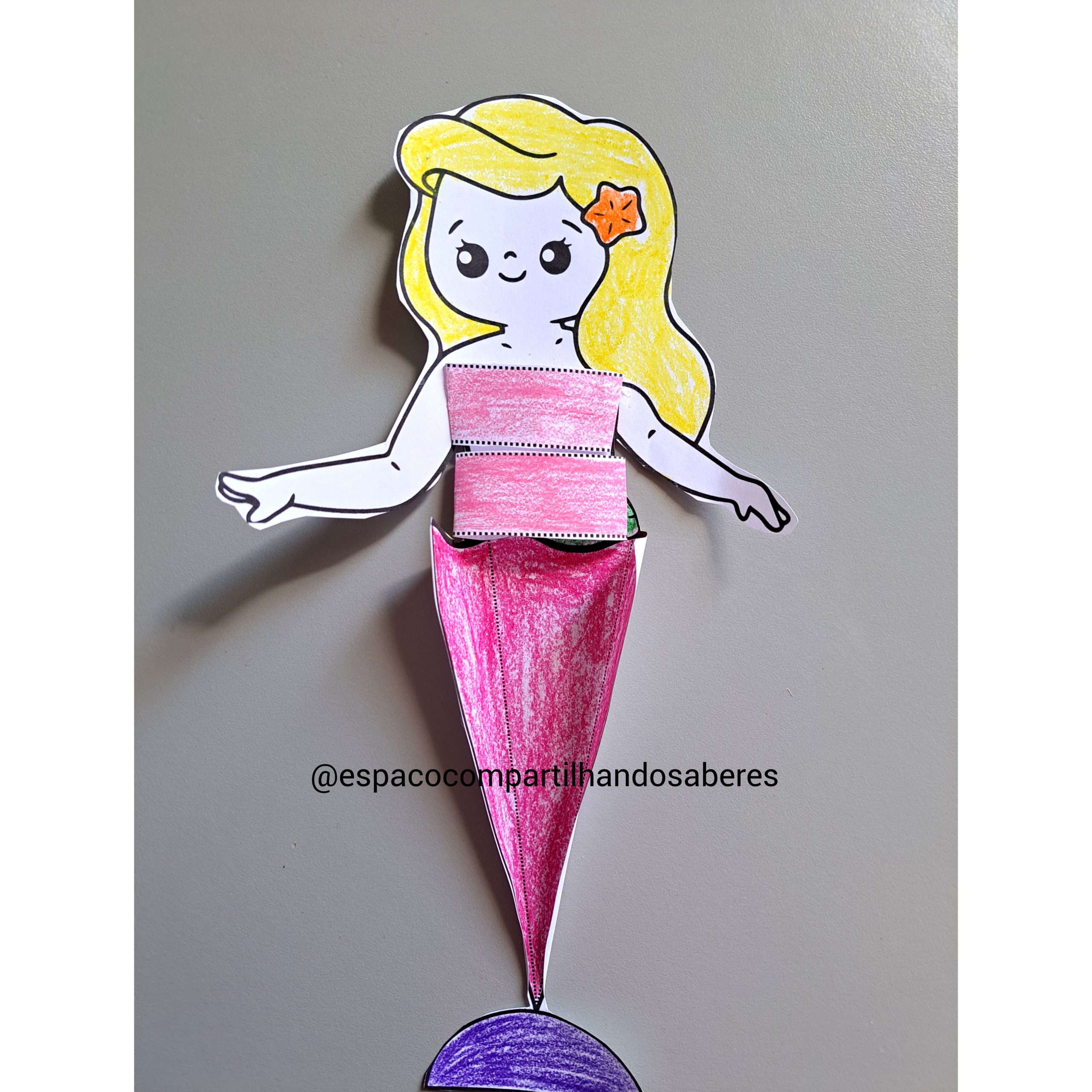 Folha de atividade “A sereia Iara” – Compartilhando saberes