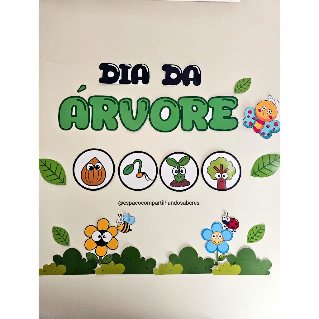 Painel de parede Dia da Árvore – Compartilhando saberes