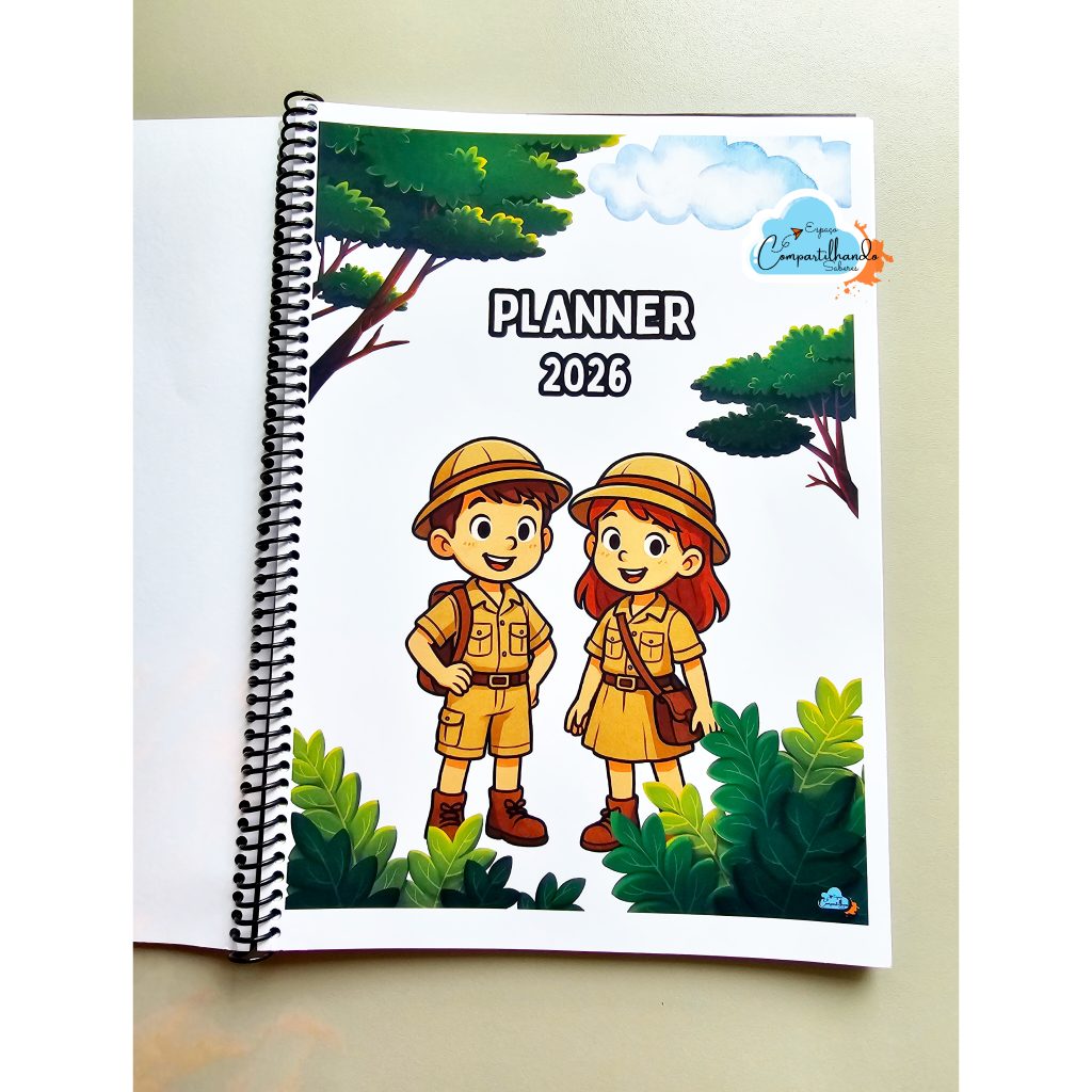 Planner 2026 Safari – Compartilhando saberes